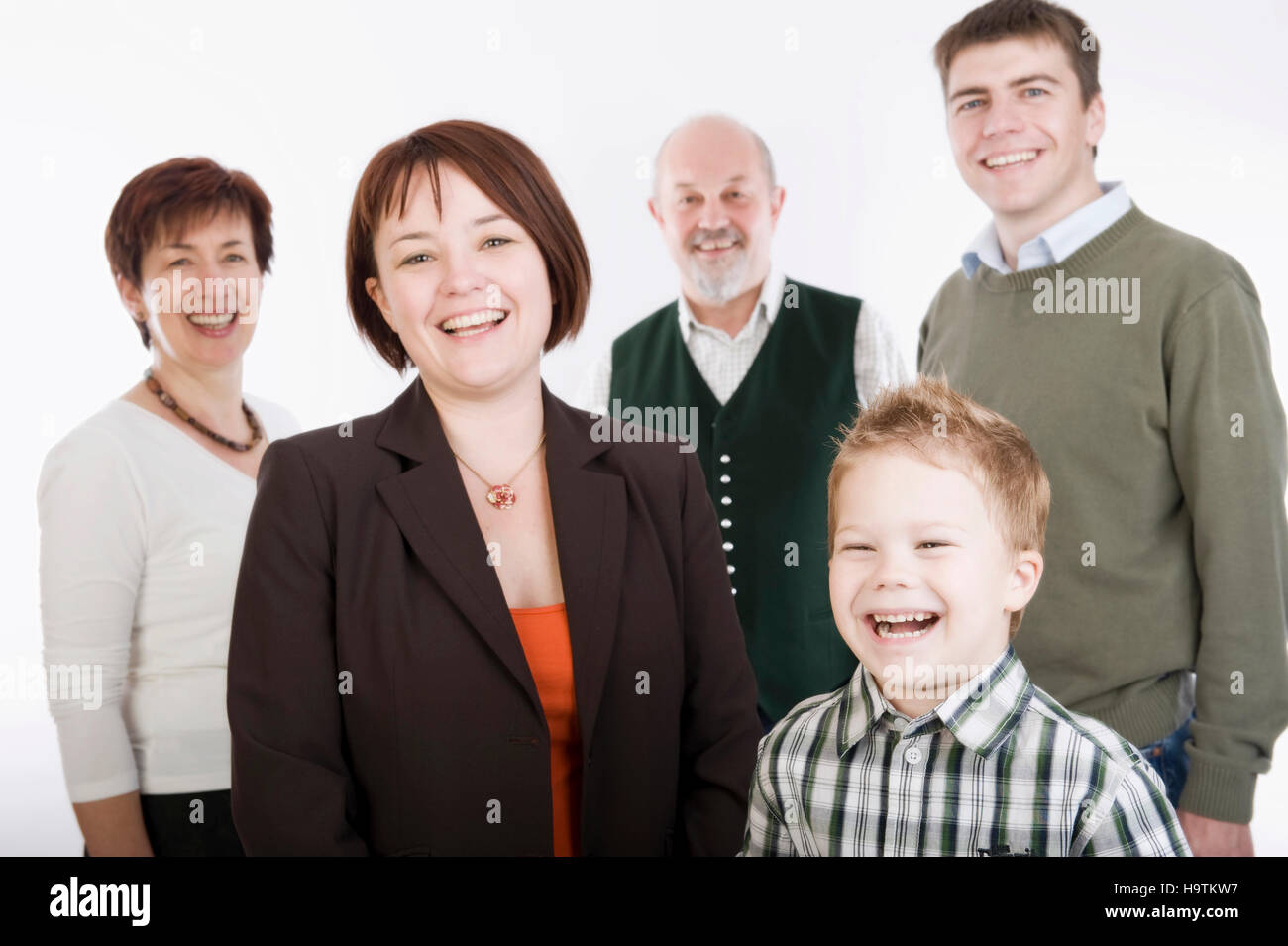 Family portrait, 3 generations Stock Photo - Alamy