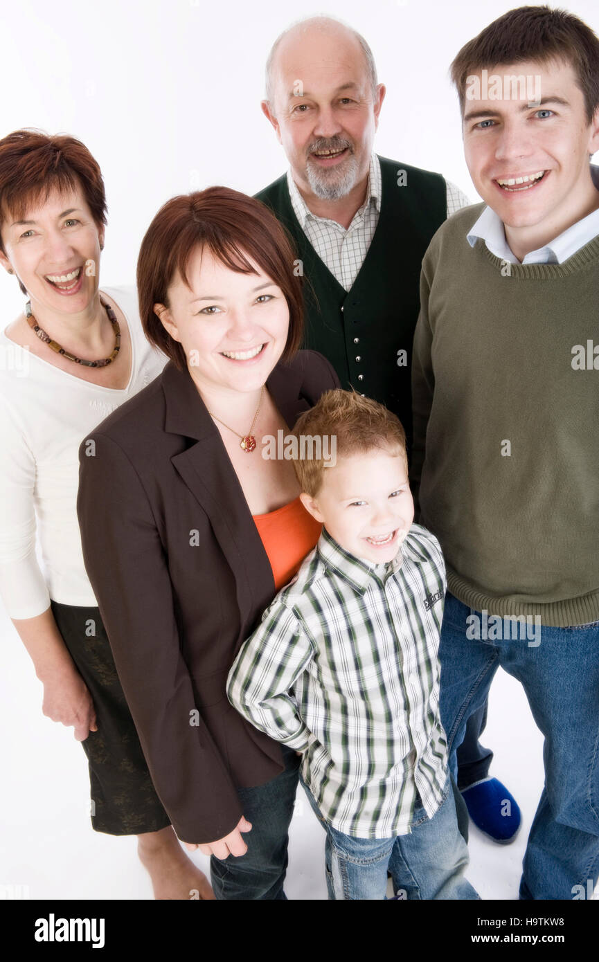Family portrait, 3 generations Stock Photo - Alamy