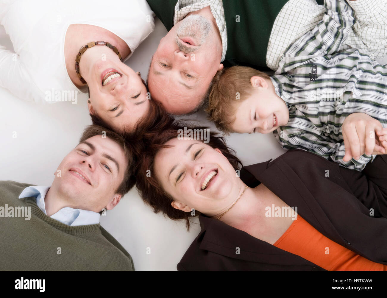 Family portrait, 3 generations Stock Photo - Alamy