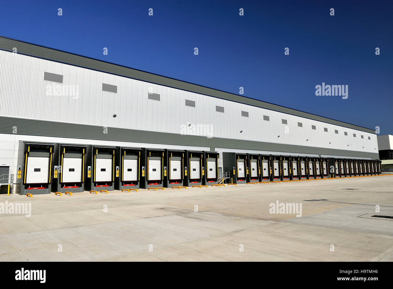 A transport warehousing distribution centre at Hoddesdon, Hertfordshire ...