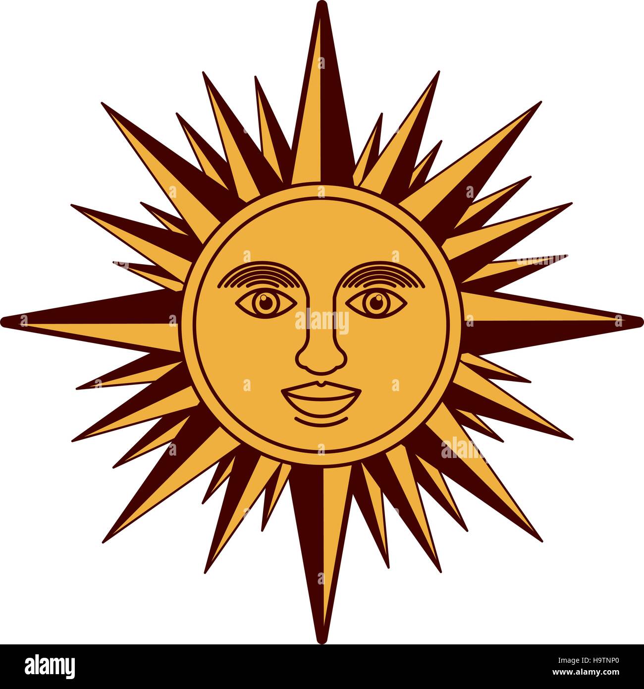 Isolated sun cartoon design Stock Vector Image & Art - Alamy