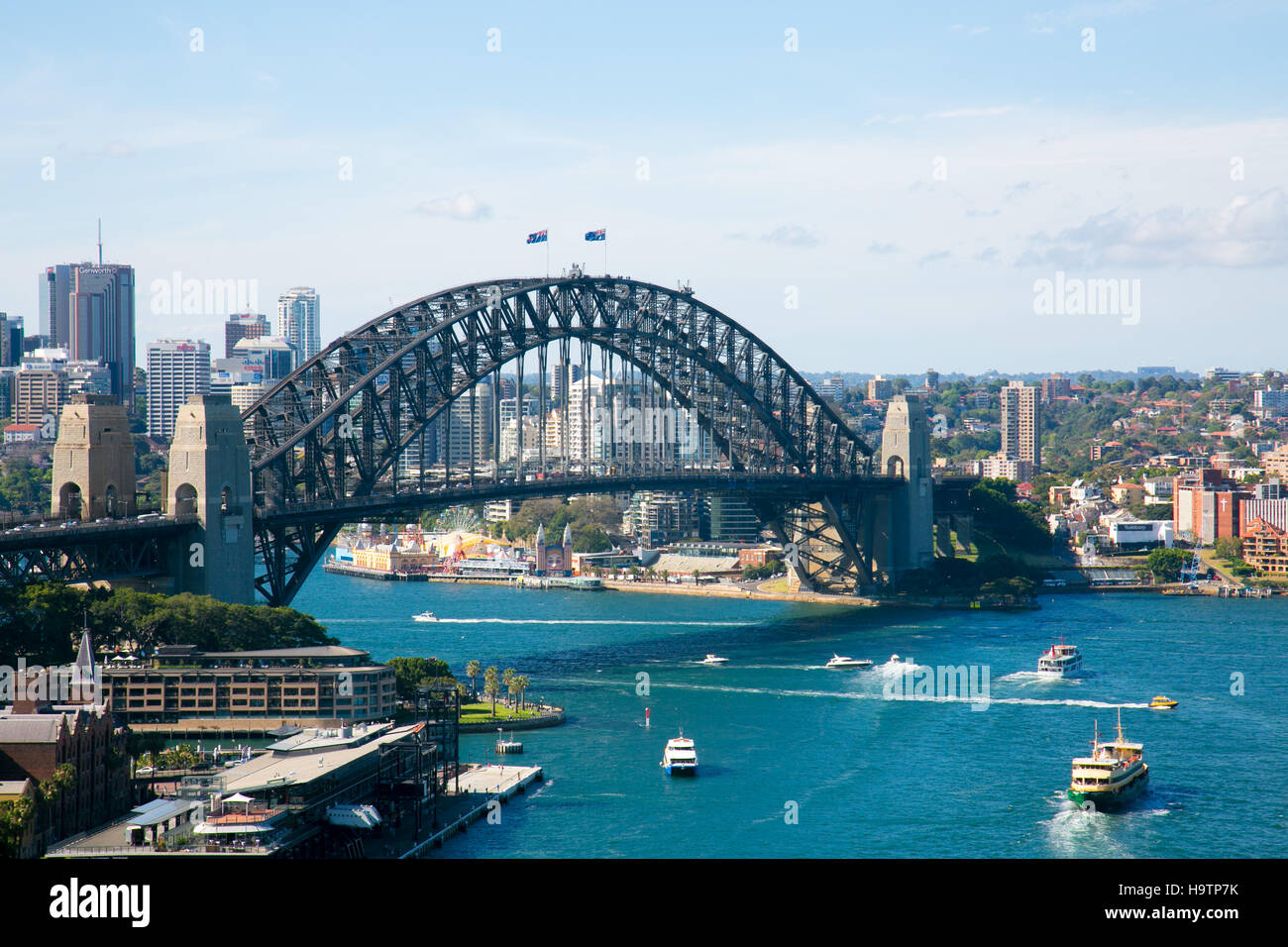Sydney harbour bridge aerial hi-res stock photography and images - Alamy
