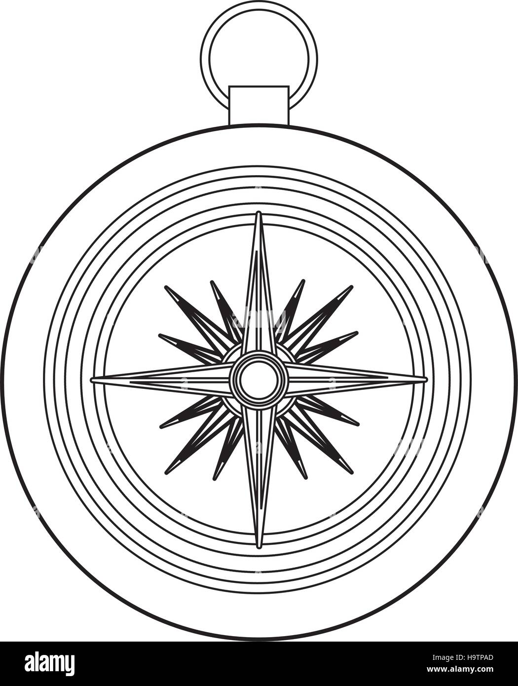 Isolated compass design Stock Vector Image & Art - Alamy