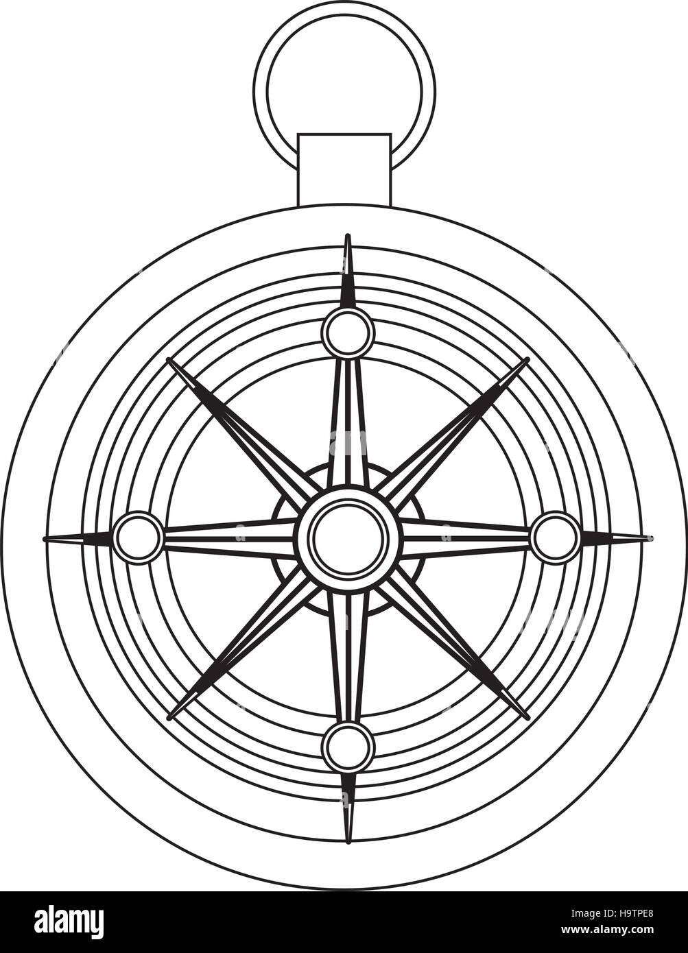 Isolated compass design Stock Vector Image & Art - Alamy