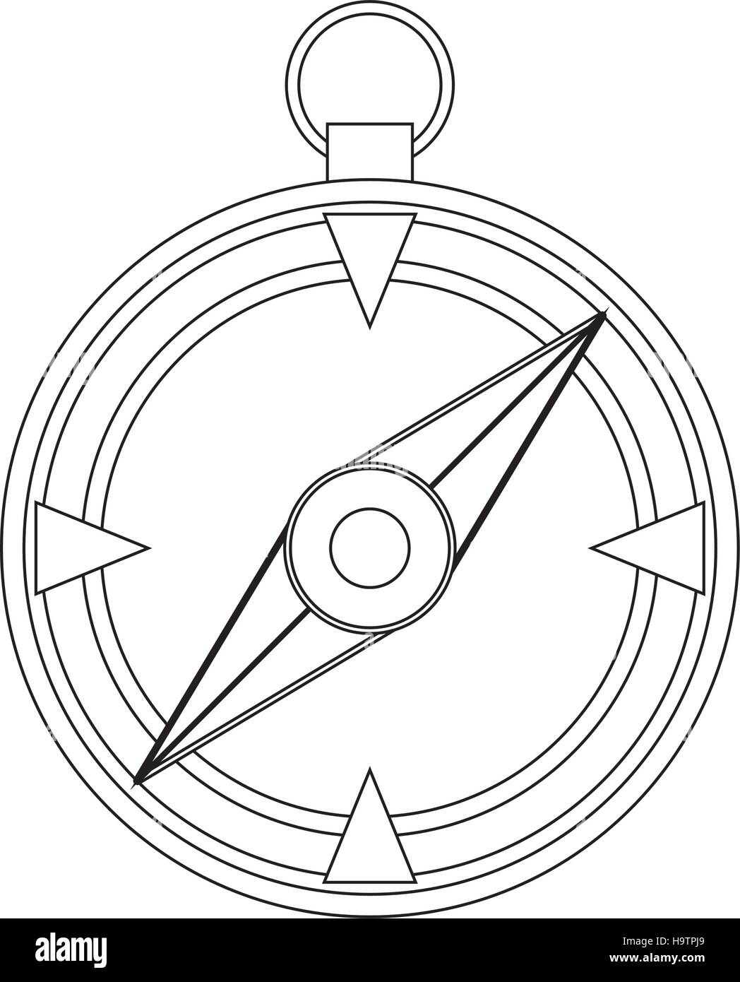 Isolated Compass Design Stock Vector Image And Art Alamy