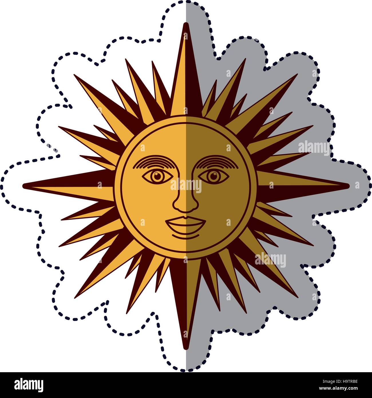 Isolated sun cartoon design Stock Vector Image & Art - Alamy
