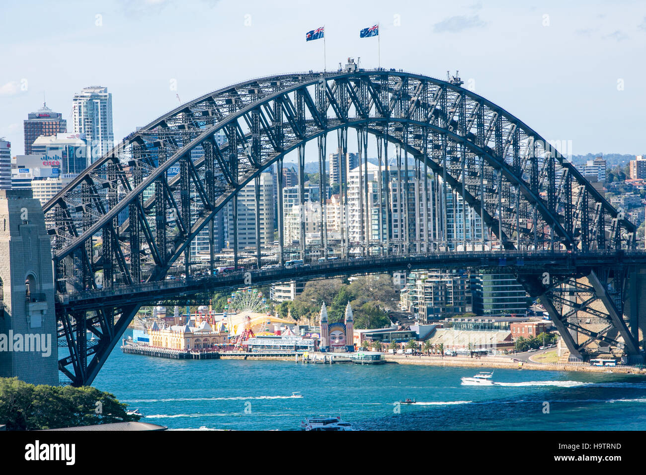 Sydney harbour bridge aerial hi-res stock photography and images - Alamy