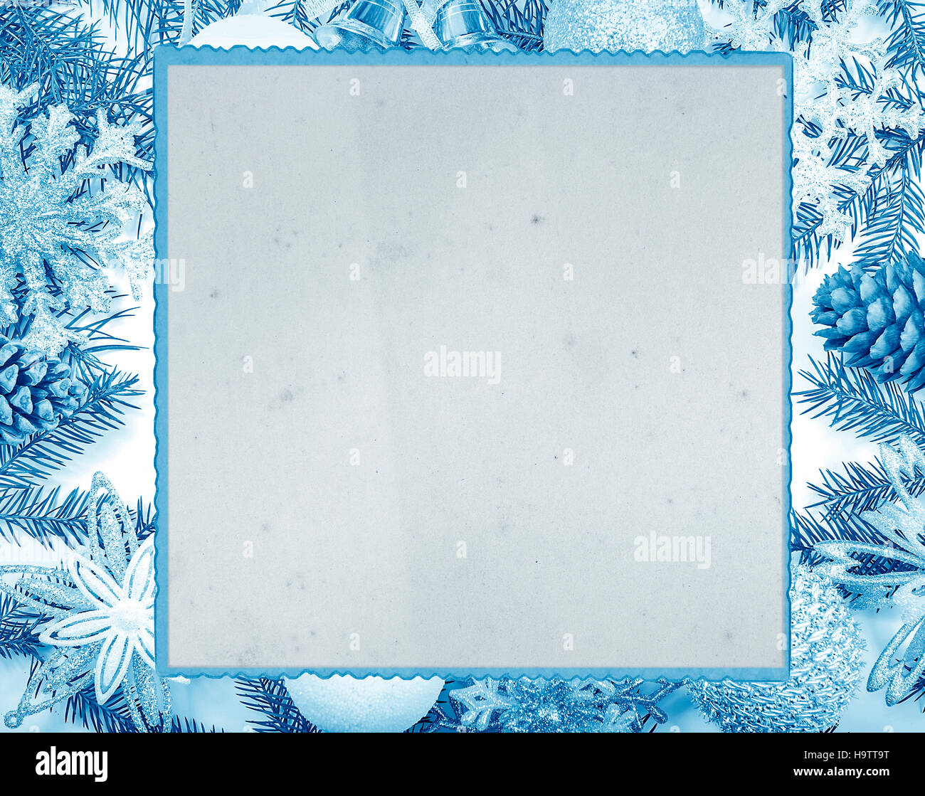 Christmas frame and gift card Stock Photo - Alamy
