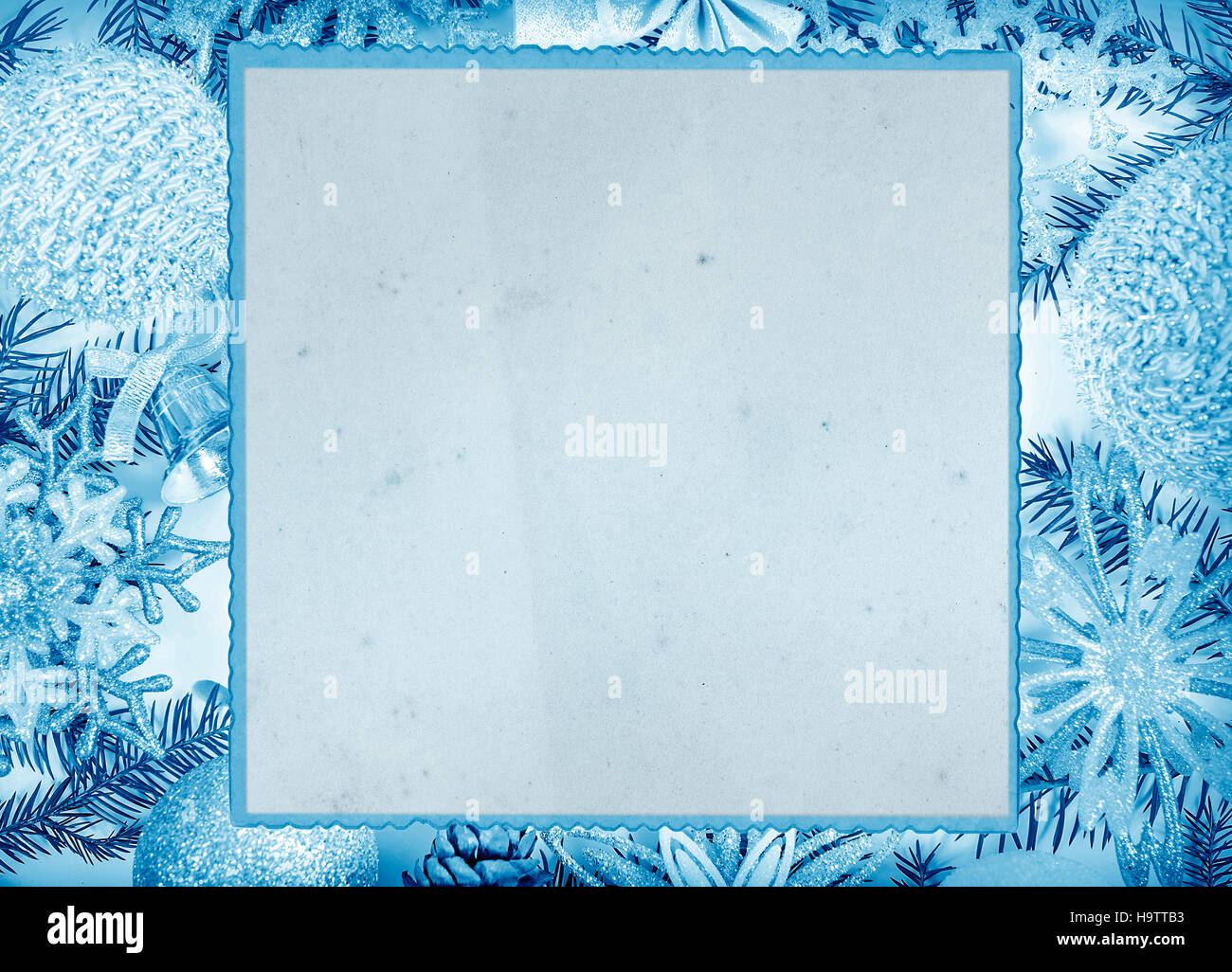 Christmas frame and gift card Stock Photo - Alamy