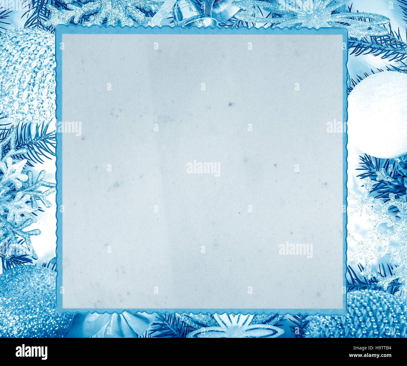 Christmas frame and gift card Stock Photo - Alamy