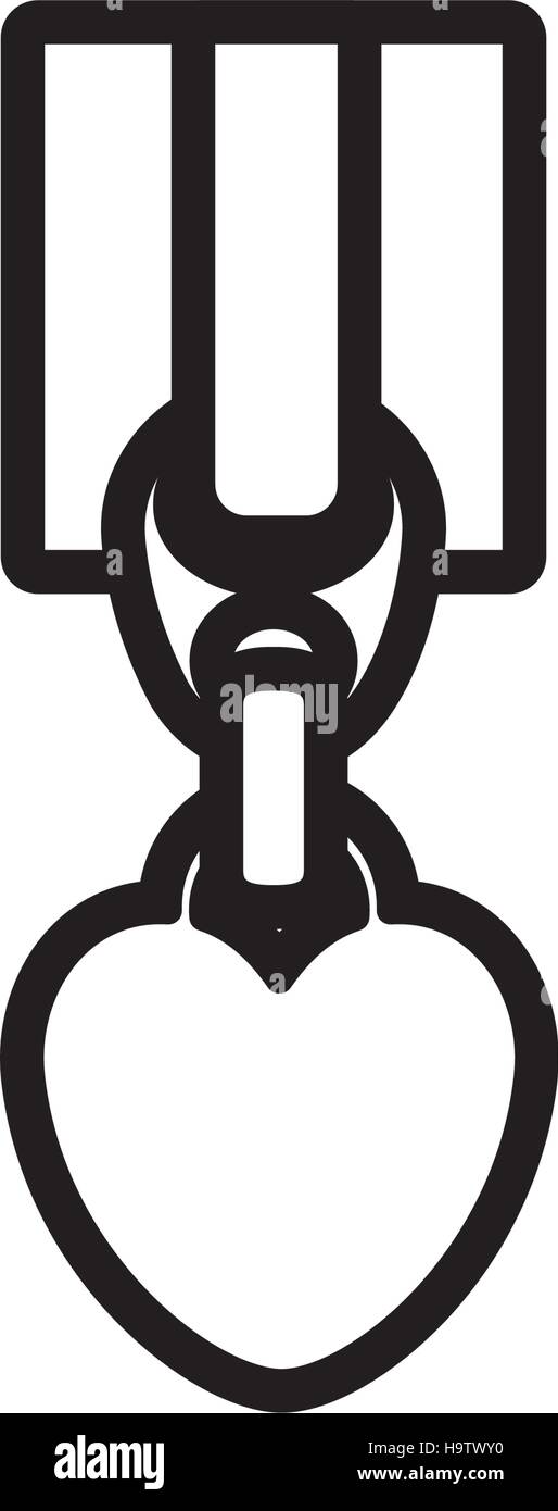 Isolated heart zip design Stock Vector Image & Art - Alamy