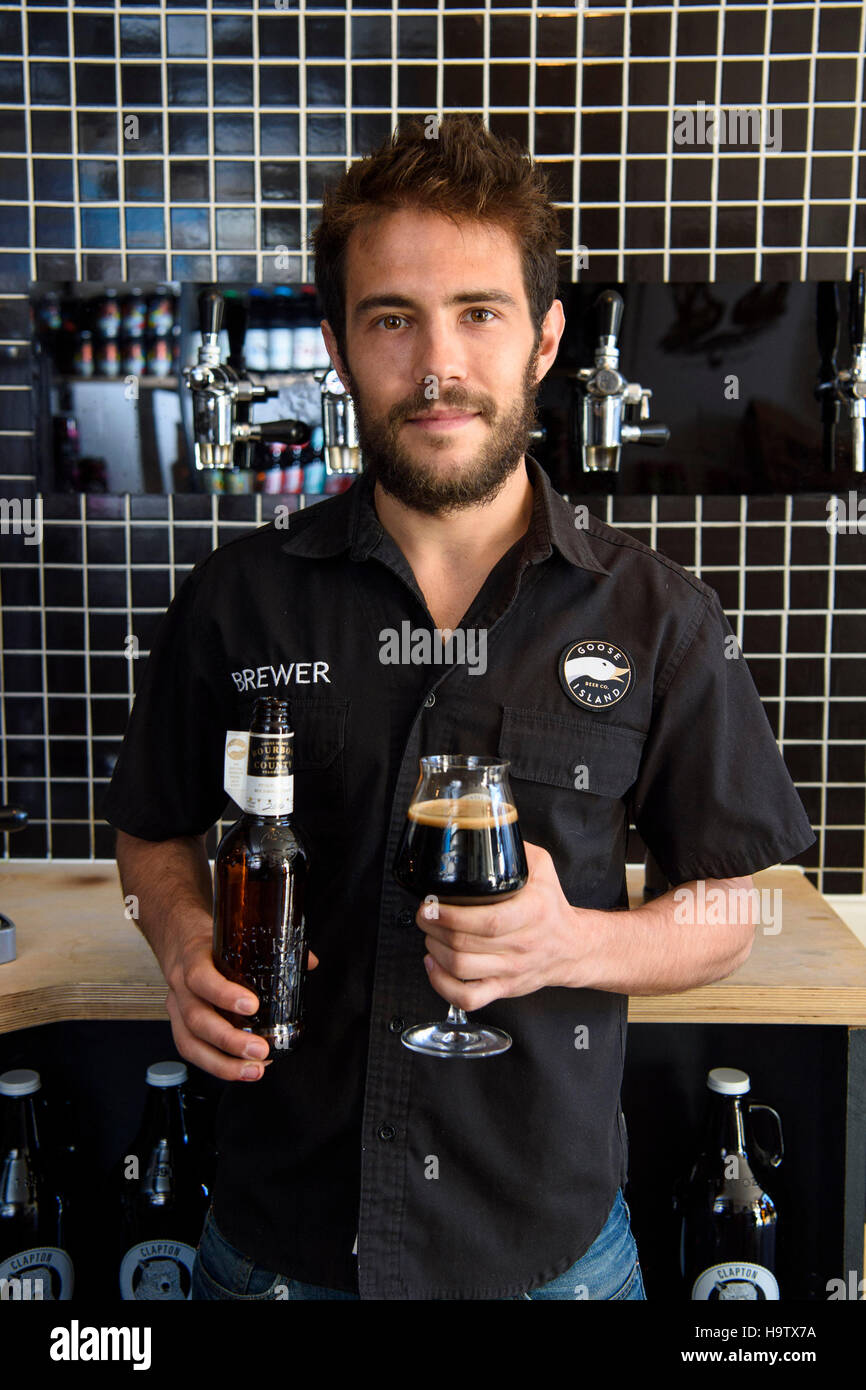 Brewer Tim Faith samples one of just 100 bottles of Bourbon County ...
