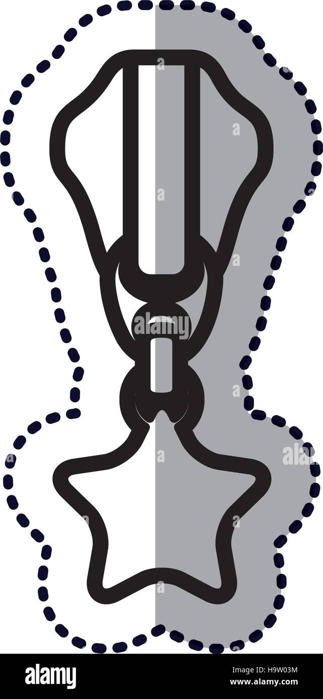 Isolated star zip design Stock Vector Image & Art - Alamy