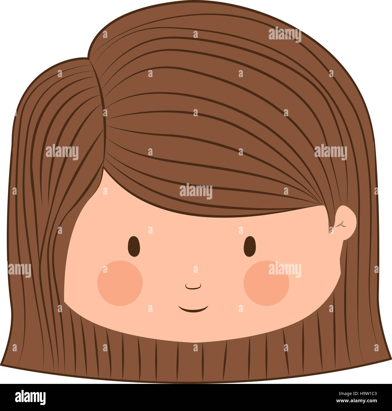Isolated girl cartoon design Stock Vector Image & Art - Alamy