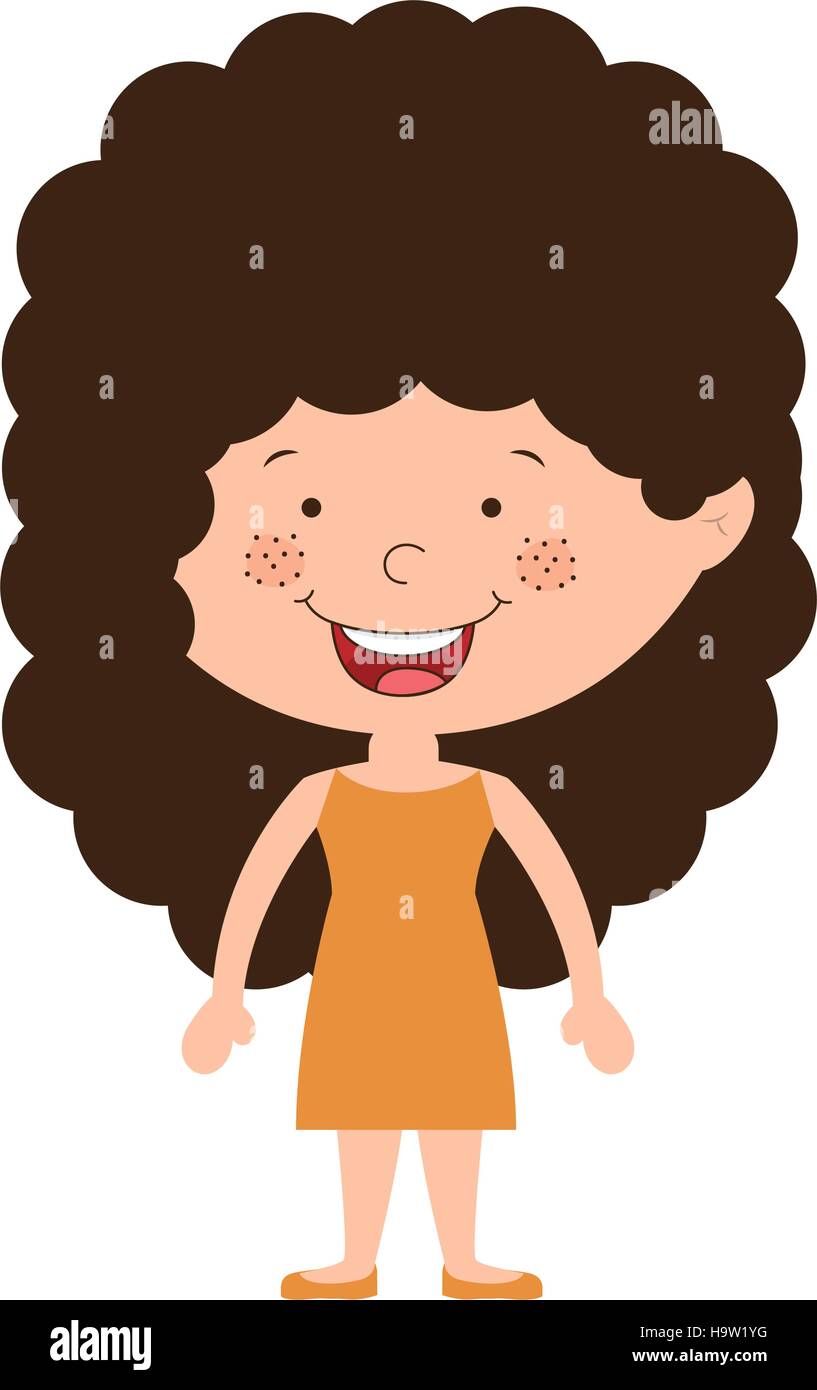 Isolated girl cartoon design Stock Vector Image & Art - Alamy