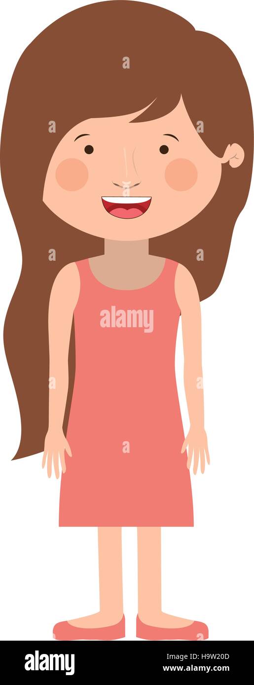 Isolated girl cartoon design Stock Vector Image & Art - Alamy