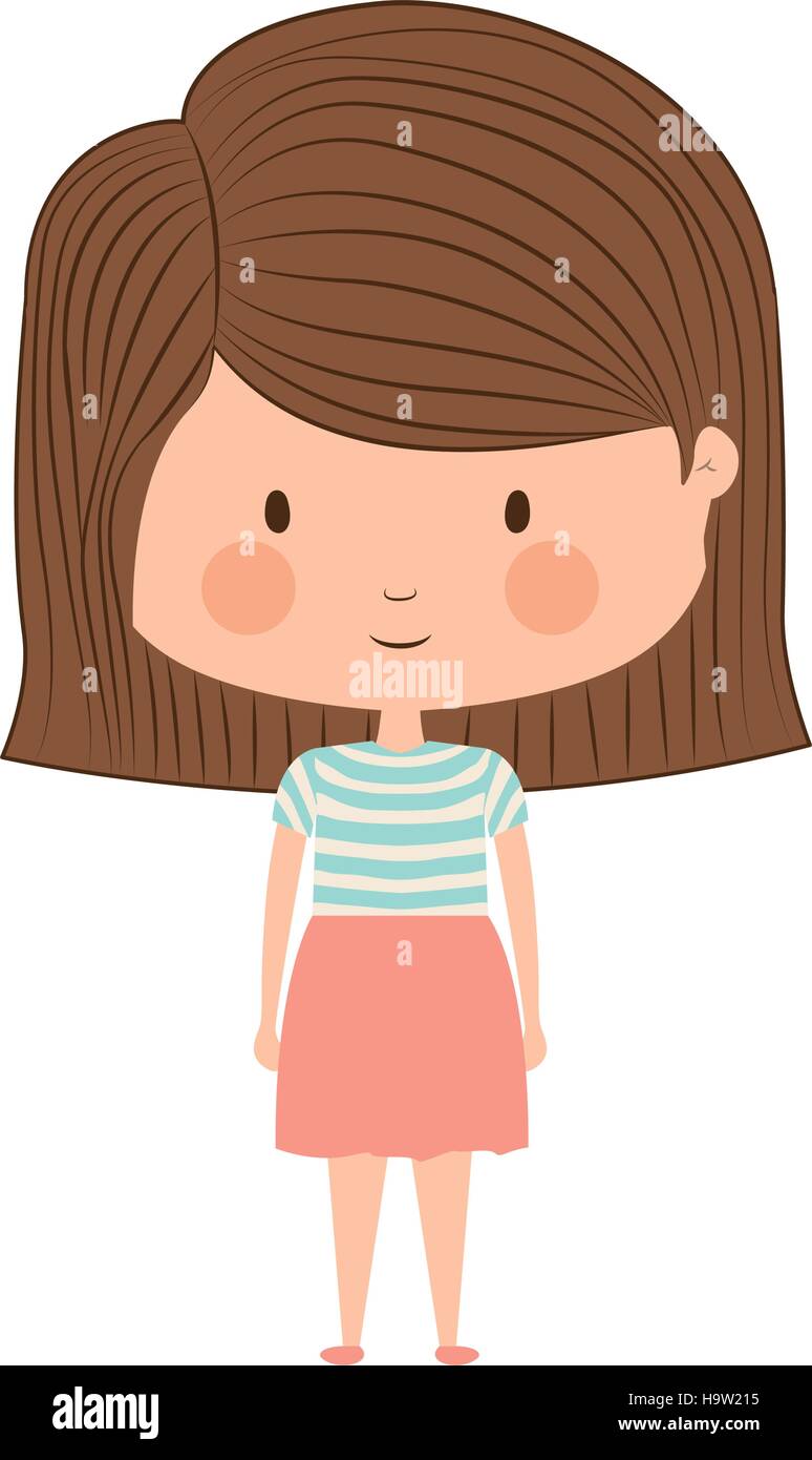 Isolated girl cartoon design Stock Vector Image & Art - Alamy