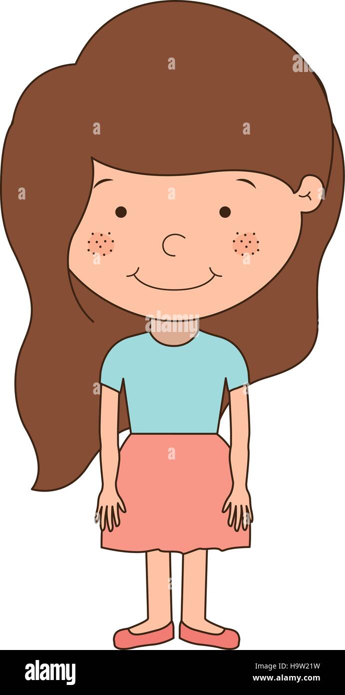Isolated girl cartoon design Stock Vector Image & Art - Alamy