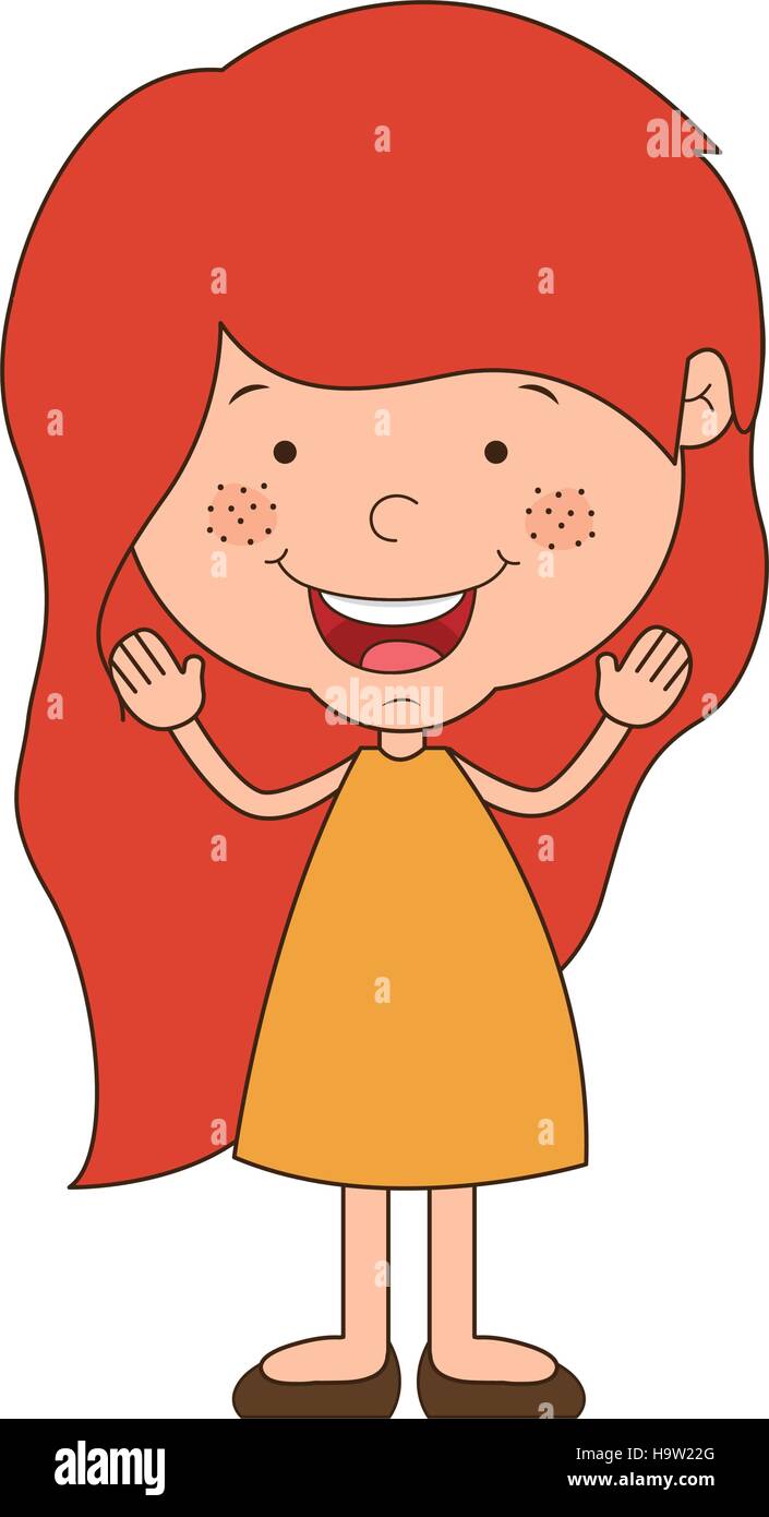 Isolated girl cartoon design Stock Vector Image & Art - Alamy