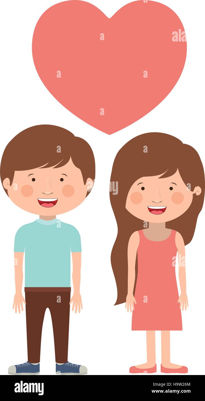 Isolated boy and girl cartoon design Stock Vector Image & Art - Alamy