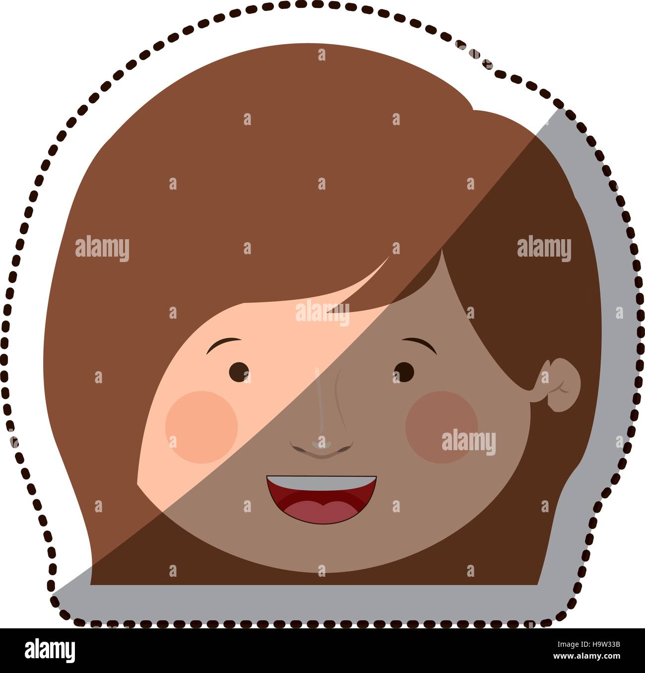 Isolated girl cartoon design Stock Vector Image & Art - Alamy