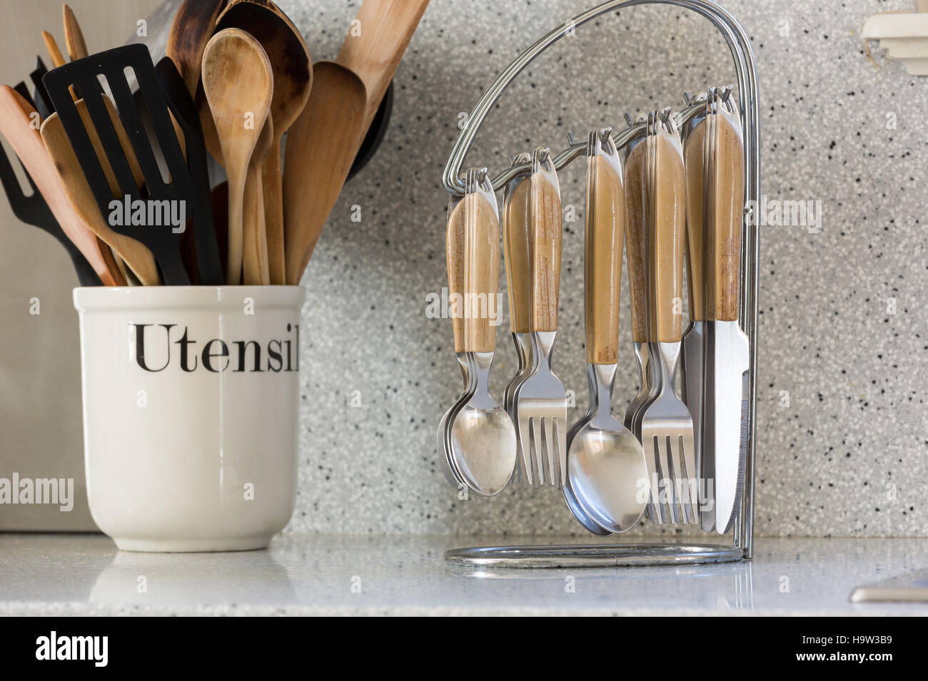 Kitchen utensil set hi-res stock photography and images - Alamy
