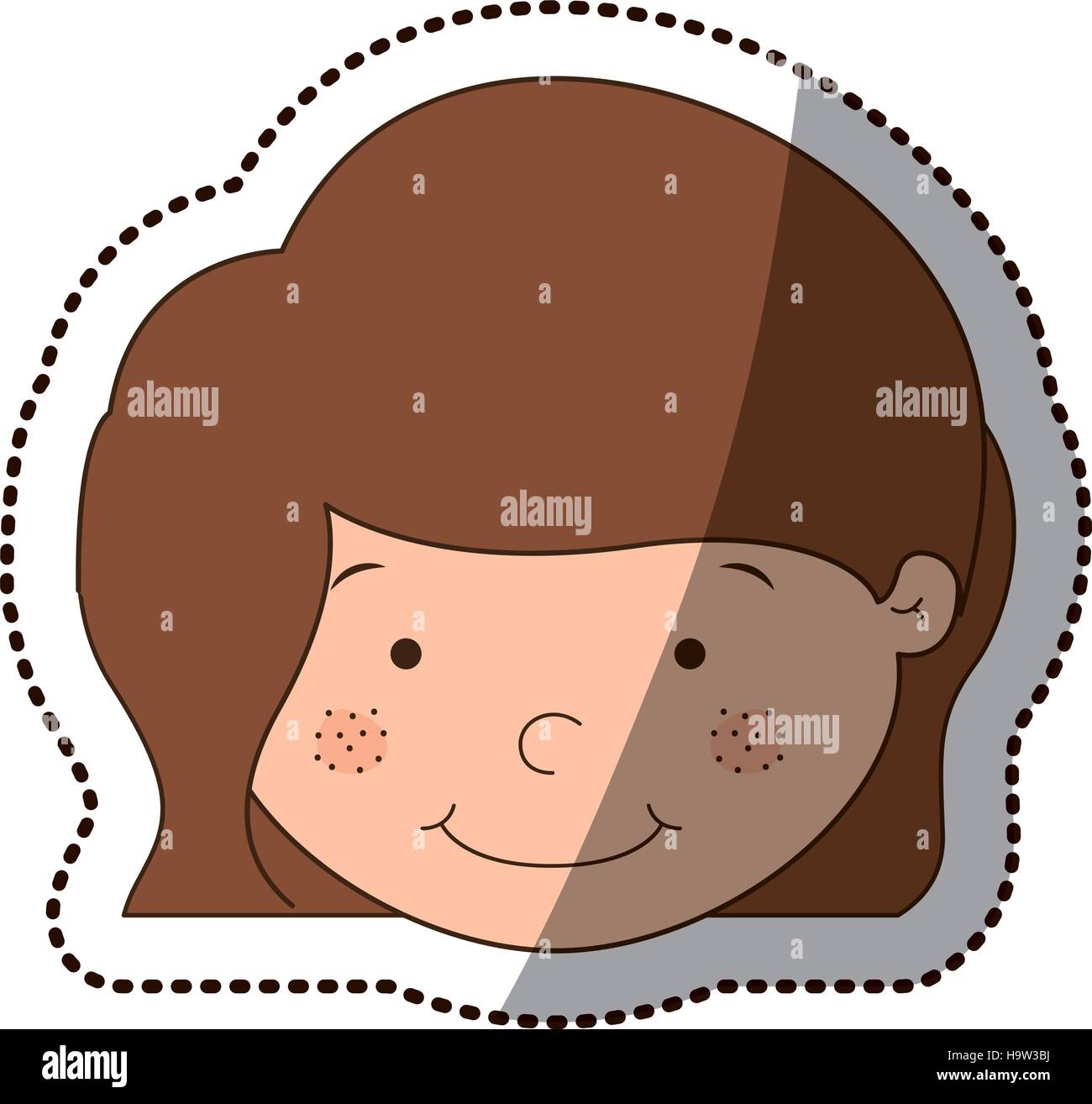 Isolated girl cartoon design Stock Vector Image & Art - Alamy