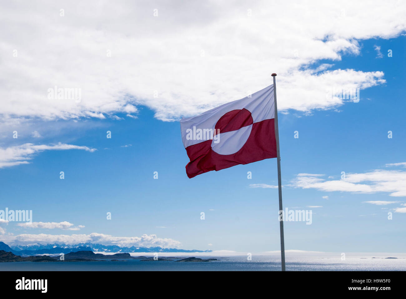 Greenland flag hi-res stock photography and images - Alamy
