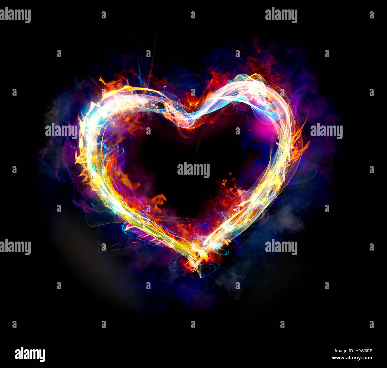 Light art heart hi-res stock photography and images - Alamy