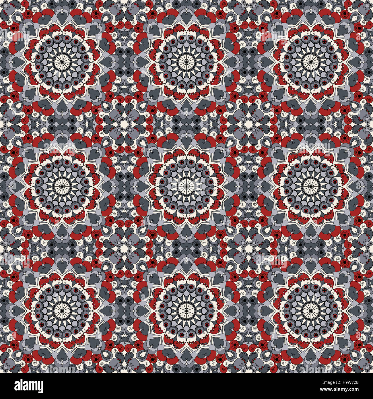 Vector seamless pattern. Colorful ethnic ornament. Arabesque style ...