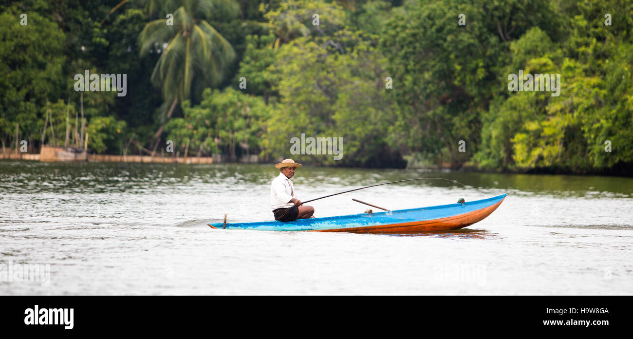 Boat Safari In Madu river Sri Lanka Stock Photo - Alamy
