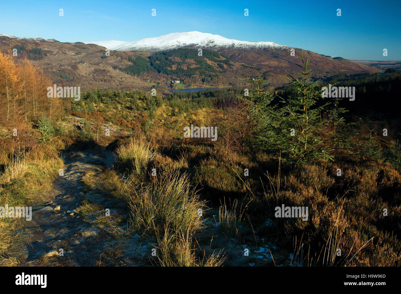 Ben Ledi from Gleann Riabhach, below Ben Venue, Southern Highlands ...