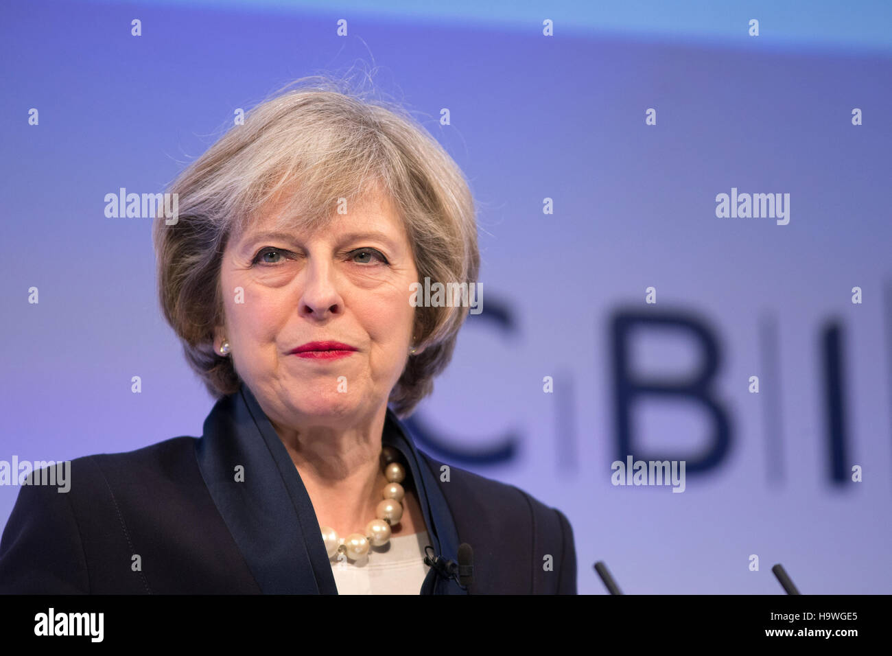 Prime Minister,Theresa May,makes the keynote speech at the CBI ...