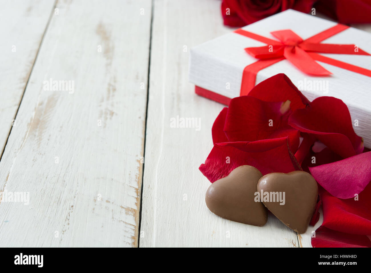 Chocolate heart roses hi-res stock photography and images - Alamy