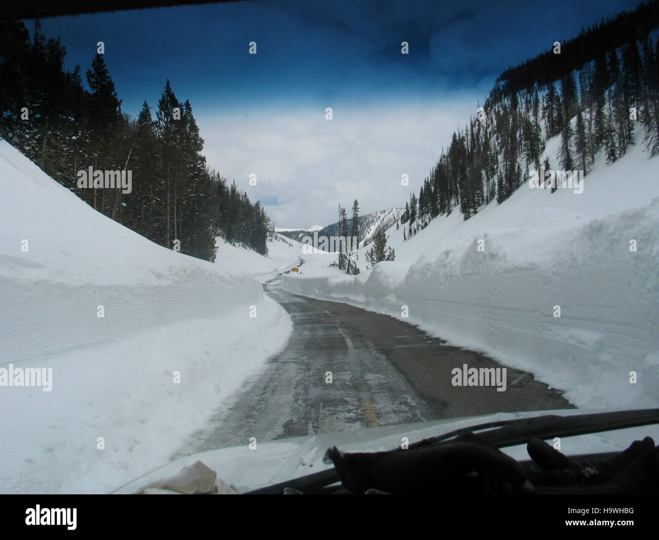 yellowstone Out East Gate Towards Sylvan Pass Stock Photo - Alamy