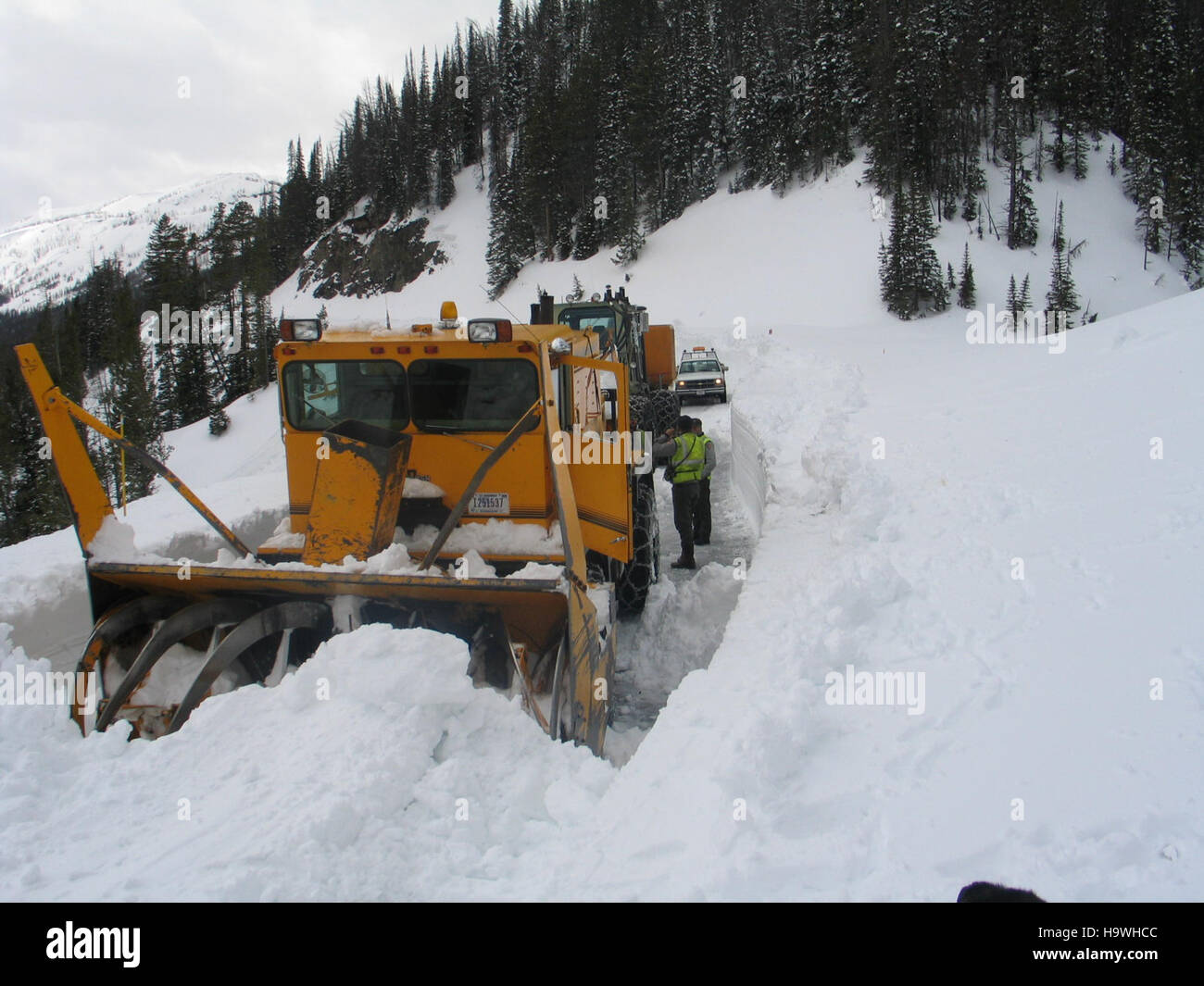 A breathtaking view from Sylvan Pass in Yellowstone National Park ...