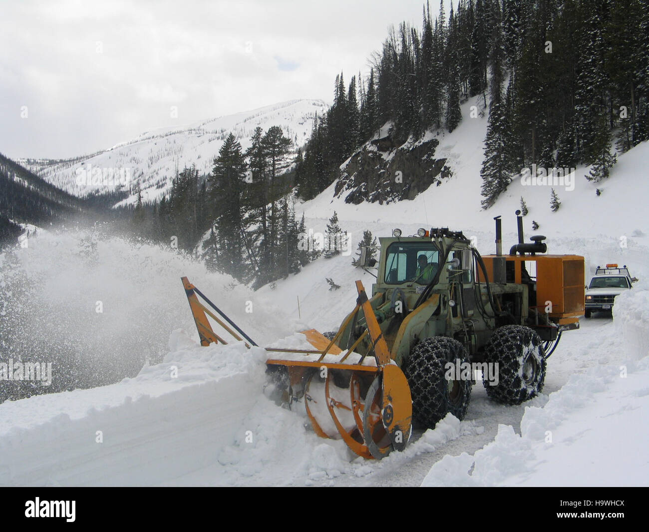yellowstonenps 8577944923 Widening Sylvan Pass with a 12 foot head ...
