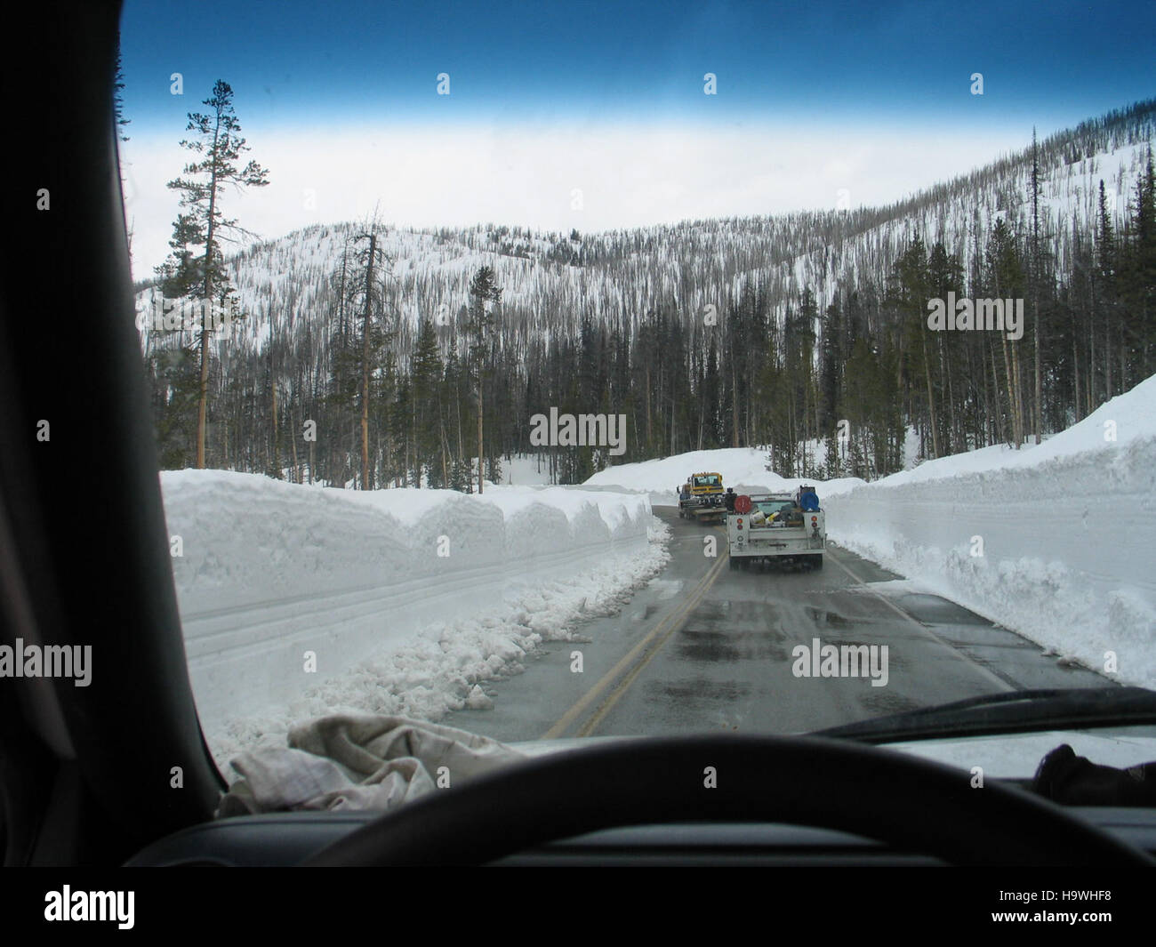 A breathtaking view off Sylvan Pass in Yellowstone National Park ...