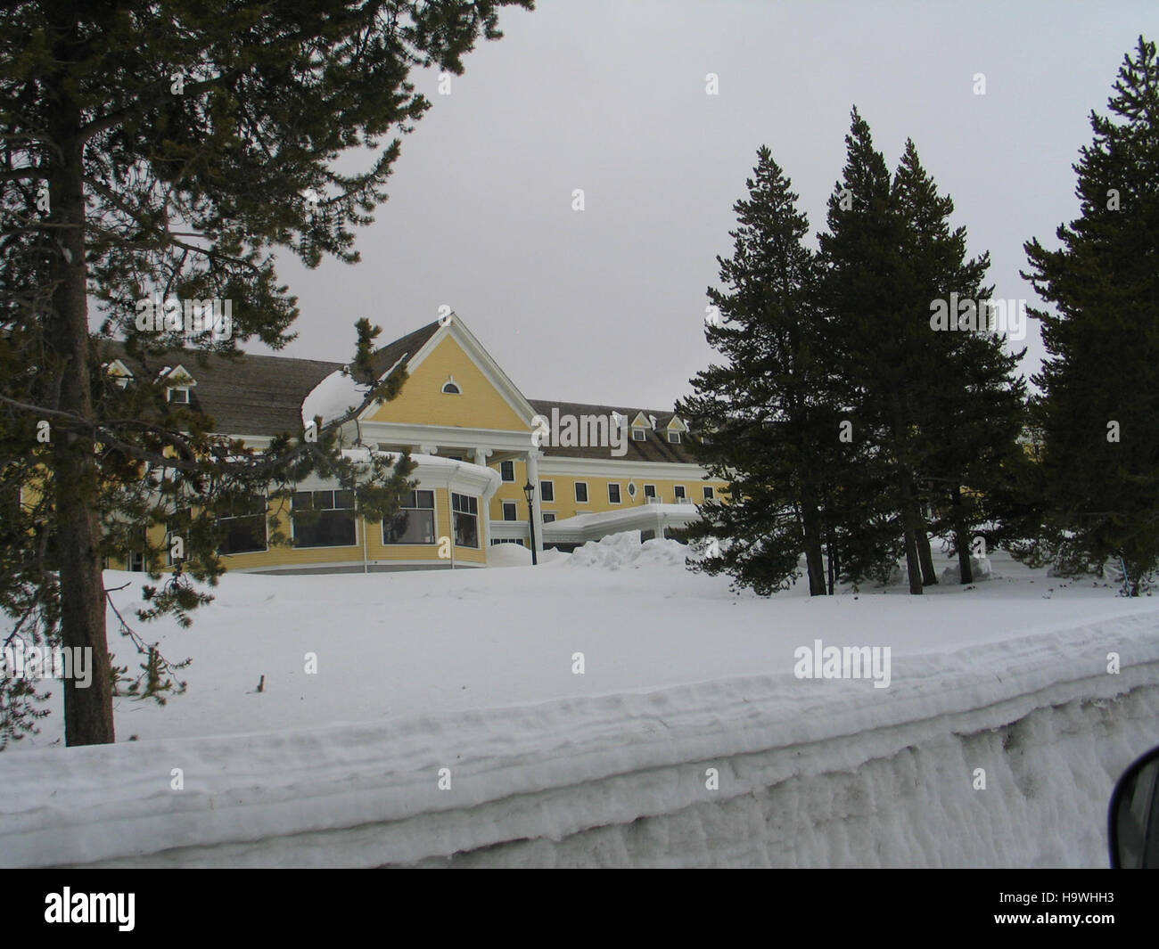 The Lake Hotel in Yellowstone National Park, a historic building ...