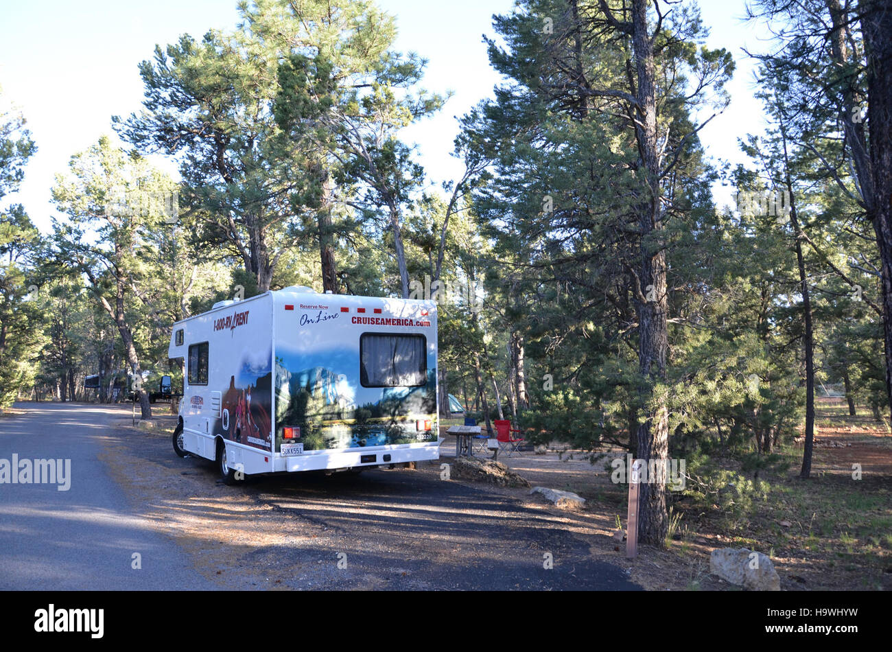 Mather Campground, located in Grand Canyon National Park, provides ...