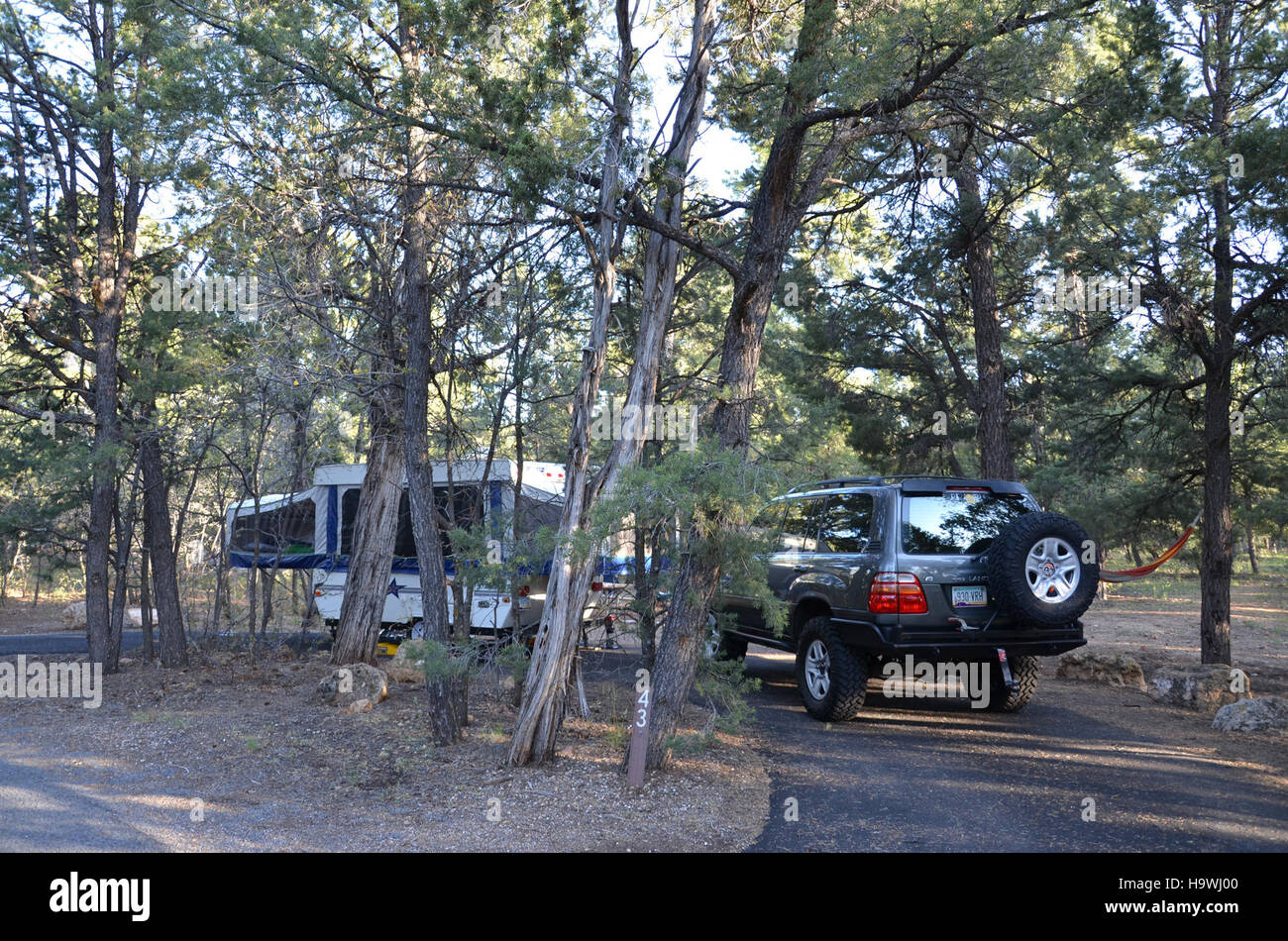 A view of the Grand Canyon’s Mather Campground, showcasing one of the ...