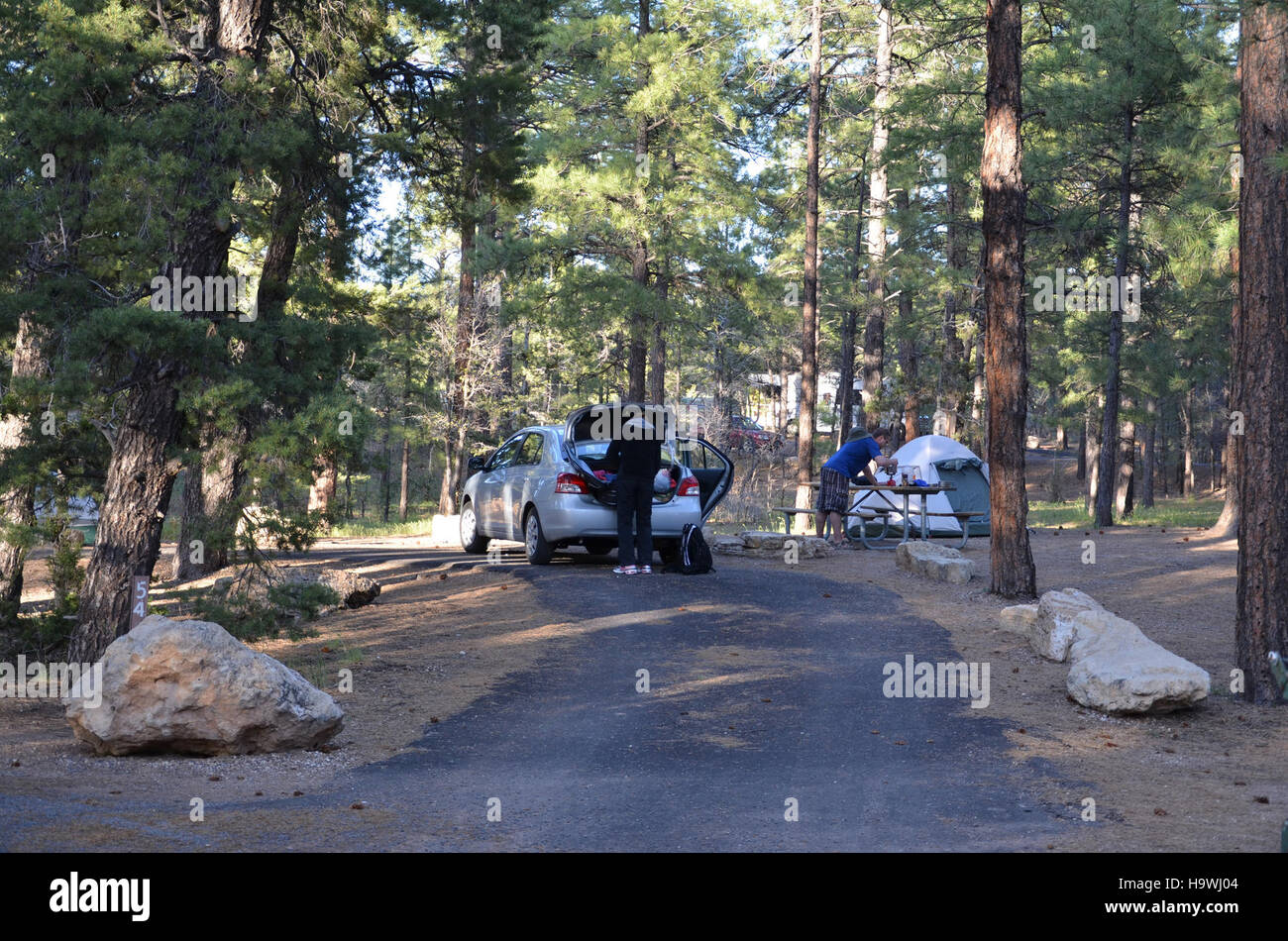 Grand Canyon National Park’s Mather Campground provides visitors with a ...