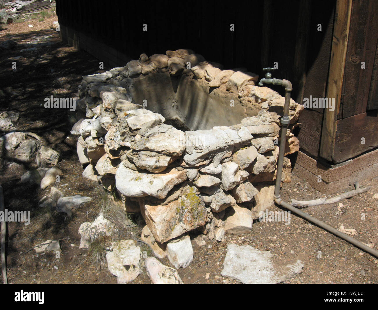This image captures a historic water trough at Grand Canyon National ...