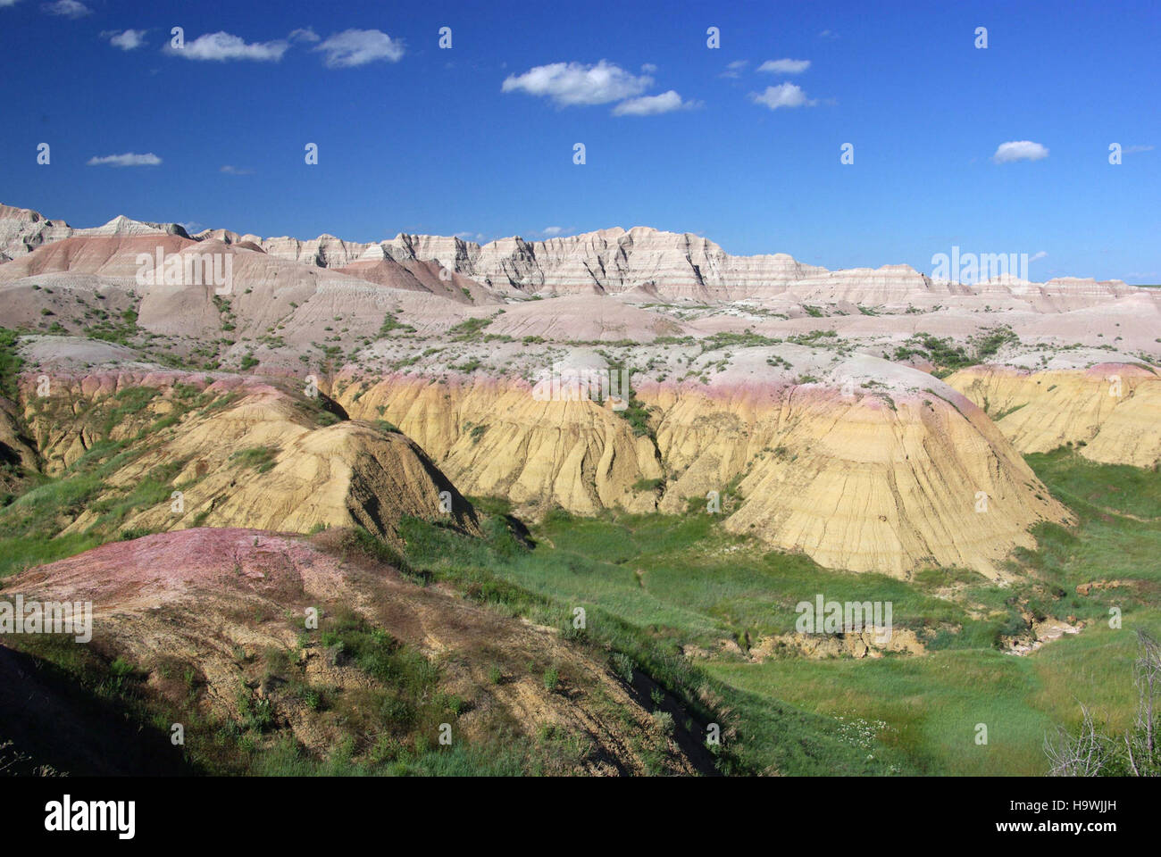 The Yellow Mounds in Badlands National Park are an iconic geological ...