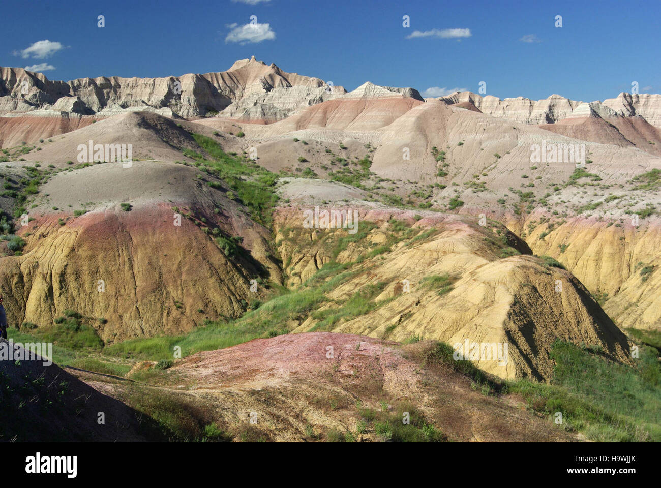 The Yellow Mounds in Badlands National Park are geological formations ...