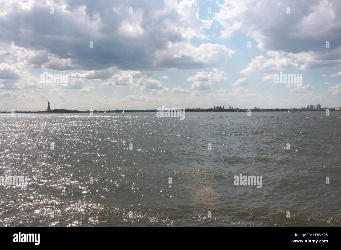 A view of the landscape on Governors Island, highlighting its natural ...