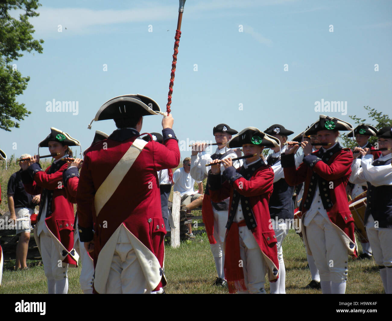 The Fifes and Drums of Yorktown perform during special events at Valley ...