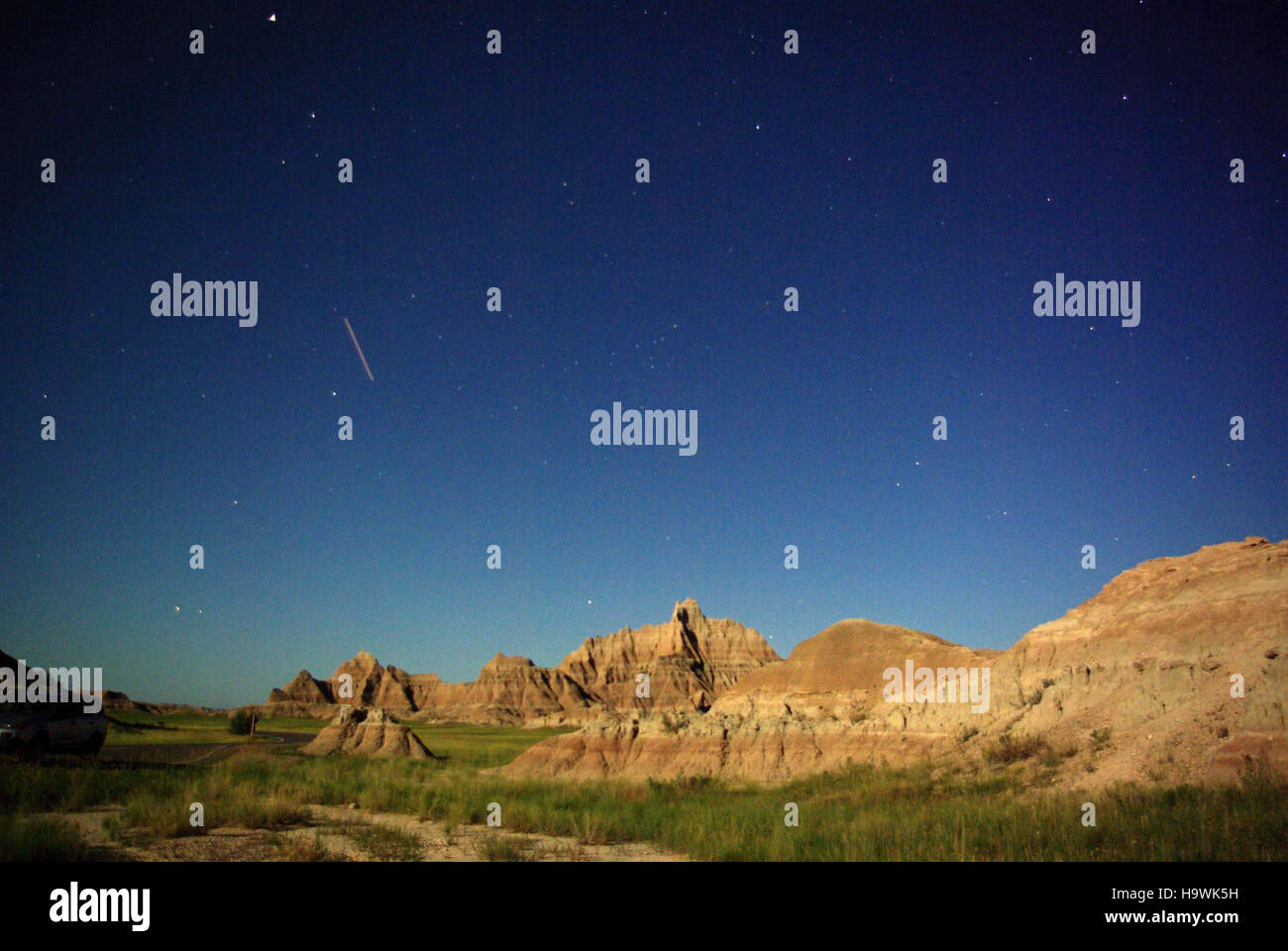 Cedar Pass at Badlands National Park offers a unique view of rugged ...