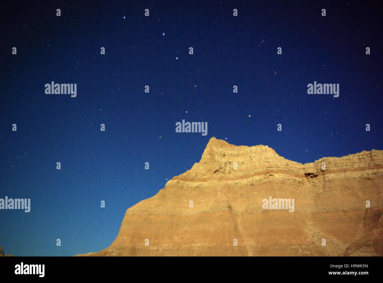 The Badlands National Park features stunning views of the night sky ...