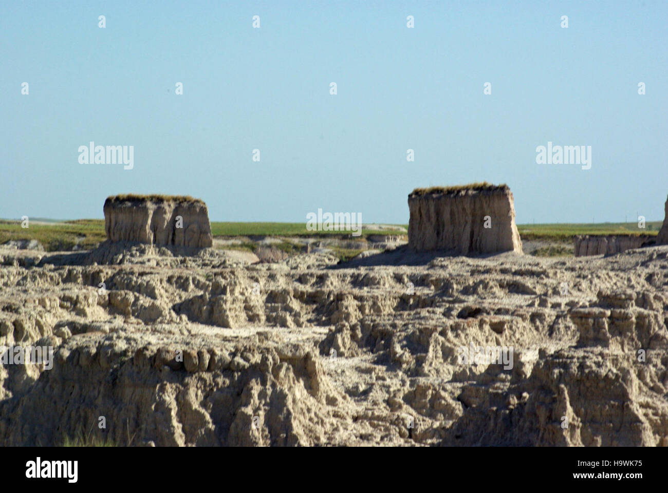 Sod Tables in Badlands National Park are striking geological formations ...